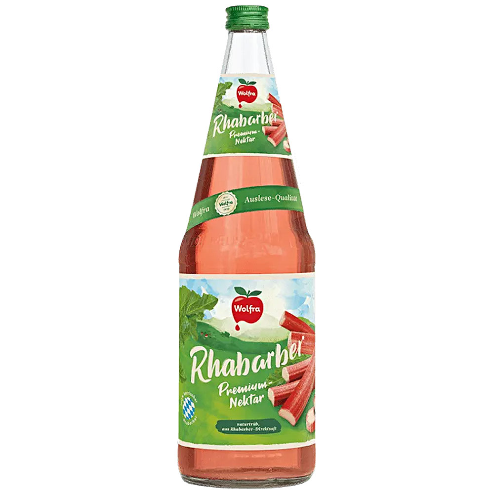Wolfra Rhabarber Premium-Nektar 6x1,0l | Sonstige Säfte | Saft | Expressdrinks.de