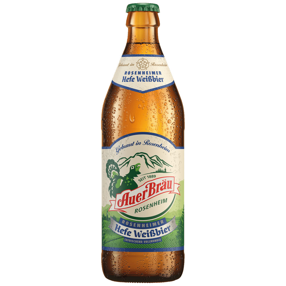 Auerbräu Rosenheimer Hefe Weißbier 20x0,5l | Weißbier | Bier ...